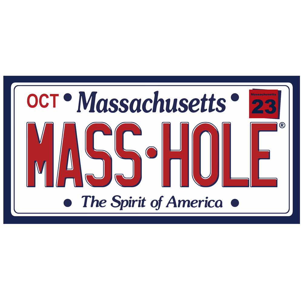 MASS•HOLE License Plate Sticker – Sully's Brand
